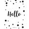 "Hello" Motto Kartı